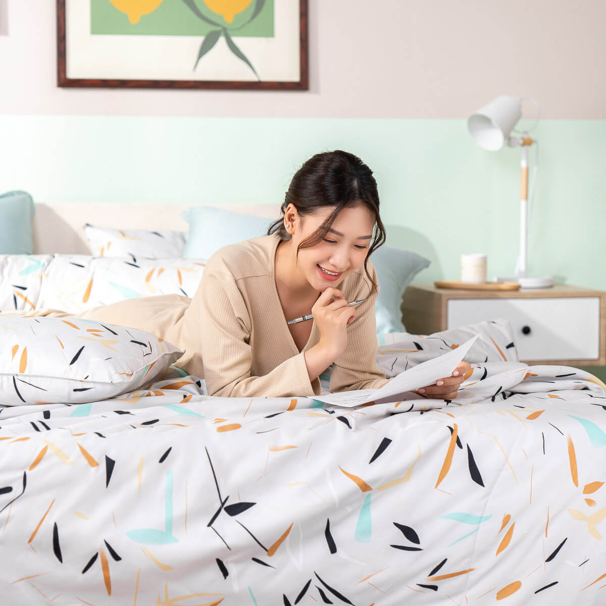 Bộ ga chun Amando Ellie | Amando